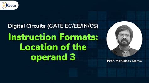 Instruction Formats And Operand Exploration Gate Digital Circuits Part 3 Youtube