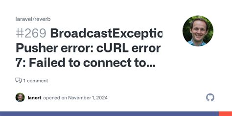 Broadcastexception Pusher Error Curl Error 7 Failed To Connect To