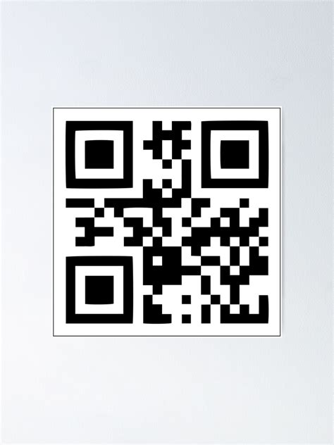 Hackswag Qr Code Ascii Penis Poster By Hackswag Redbubble