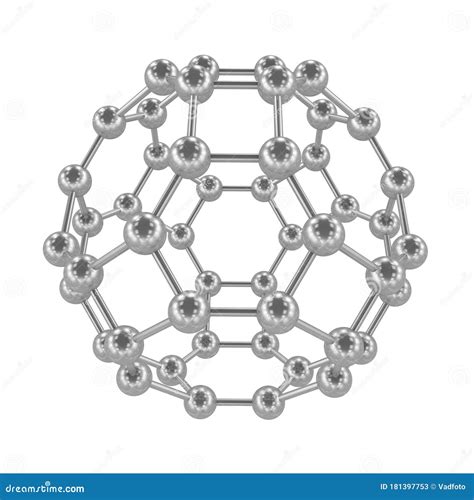 Molecule Molecular Lattice 3d Illustration Stock Illustration