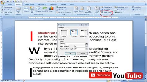 Types Of Drop Cap In Ms Word At Edward Oneal Blog