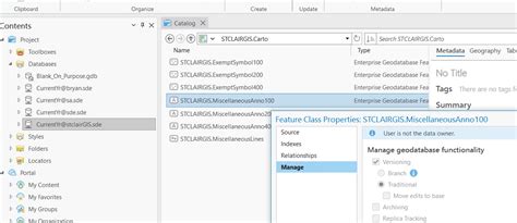 Solved ArcPro Says User Is Not Data Owner But I Know It Esri Community