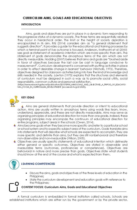 Aims And Objectives Of Education