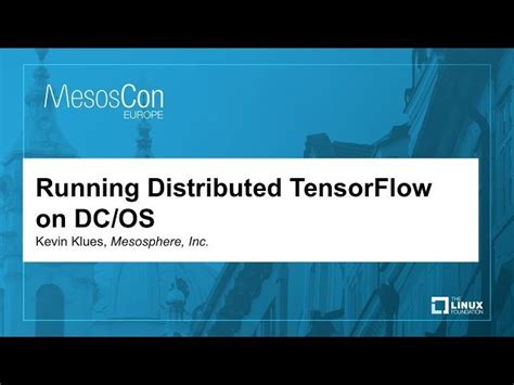Free Video Running Distributed Tensorflow On Dcos From Linux