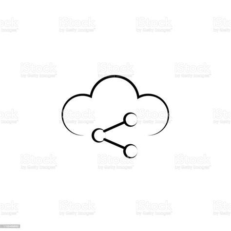 Vector Icon Style Illustration Logo Of Cloud Sync And Data Cloud Computing Internetbased Shared
