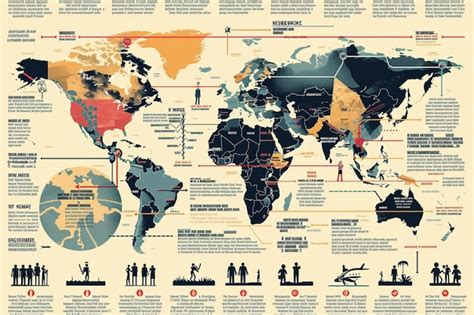 Premium Photo Generate An Infographic Timeline Tracing The Globa Generative Ai