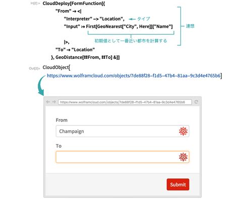 フォームに初期データを提供するWolfram言語ドキュメント