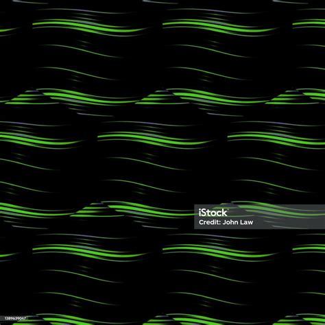 일반 블랙 배경에 창조적 인 밝은 녹색 줄무늬 반복 디자인 검정색 배경에 대한 스톡 벡터 아트 및 기타 이미지 검정색 배경 녹색 연결 Istock