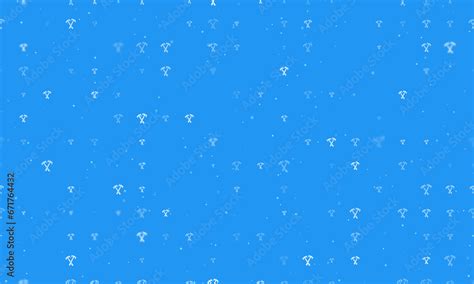 Seamless Background Pattern Of Evenly Spaced White Crossed Axes Symbols Of Different Sizes And