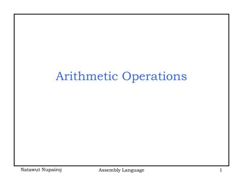 ppt arithmetic operations powerpoint presentation free download id
