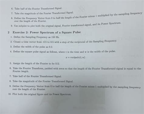 1 Exercise 1 Power Spectrum Of Multiple Sinusoids 1