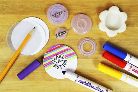 Diy Button Maker Craft Kit Pack Of 24 Etsy