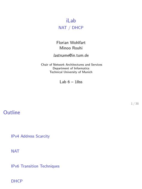 06 nat dhcp pdf internet protocol suite i pv6