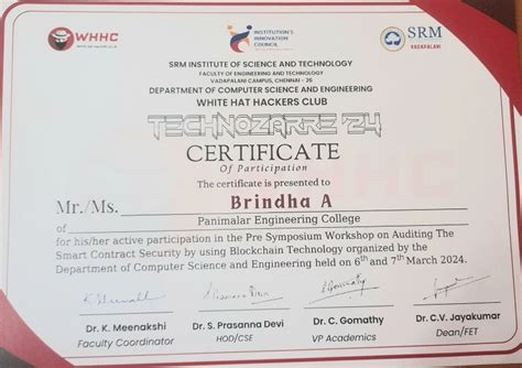 brindha a on linkedin blockchain smartcontracts workshop srm