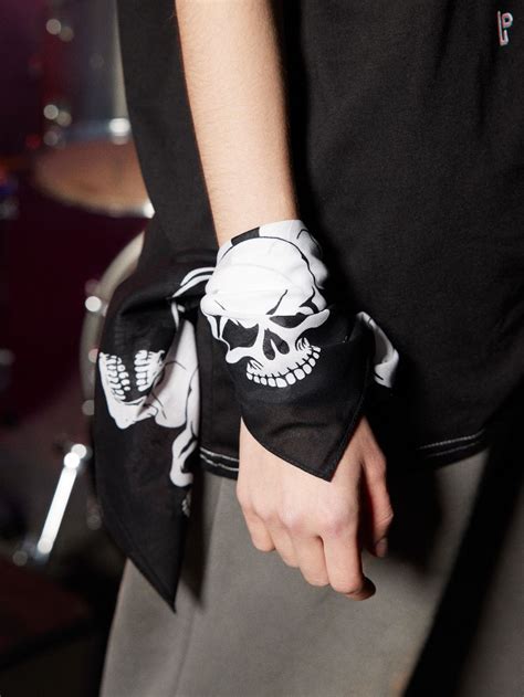 Skeleton Graphic Bandana Punk Bandana Bandana Rock Style Skeleton