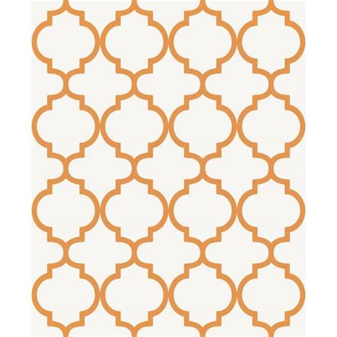 Graham And Brown Trellia Orange Wallpaper 130298 The Home Depot