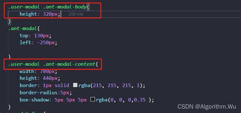 解决react Ant Design 中的modal样式问题antdv40 Modal修改内容区样式 Csdn博客