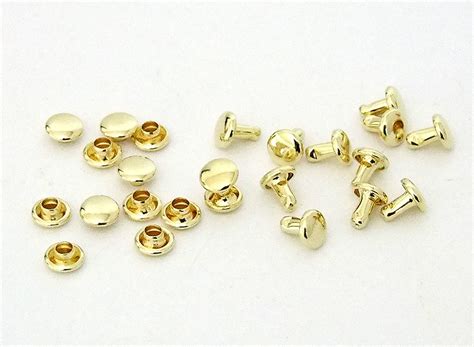 6mm Diameter Brass Plated Compression Rivets Package Of 12 790524440566 Ebay