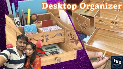 Diy Wooden Desk Organizer Multi Functional Stationary Organizer