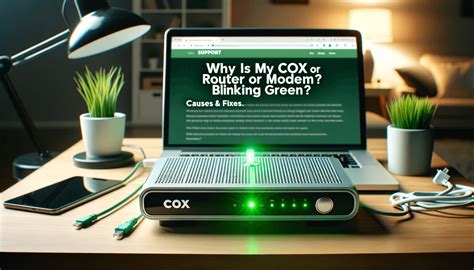 Cox Router or Modem Blinking Green?