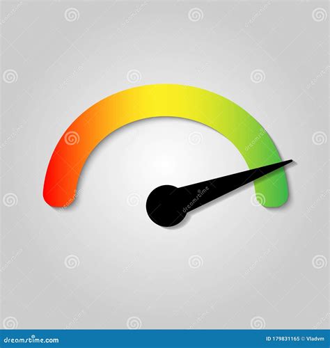 The Tachometer Speedometer And Indicator Icon Performance Measurement
