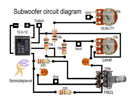 Subwoofer Circuit Diagram Lowpass Electronics Help Care