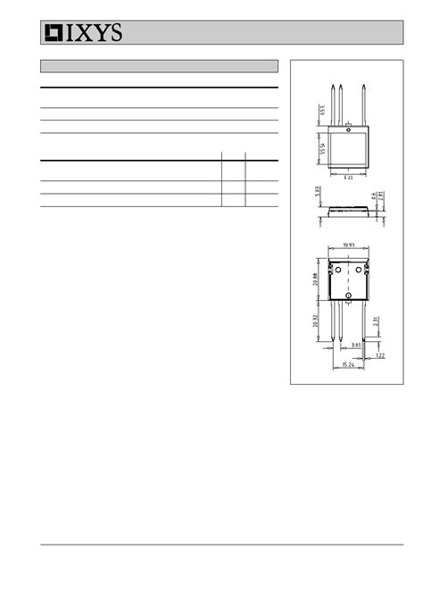 Cs20 22mof1 Datasheet 2 2 Pages Ixys High Voltage Phase Control Thyristorin High Voltage