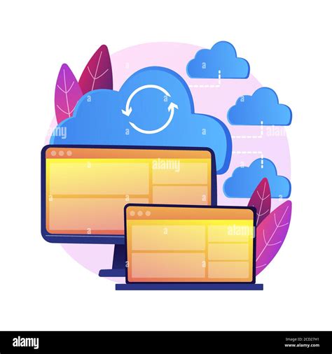 Cloud Connection Abstract Concept Vector Illustration Stock Vector Image And Art Alamy
