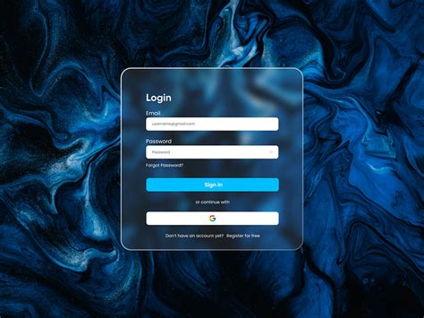 Glassmorphism Login Ui Design By Madiha Muskan On Dribbble