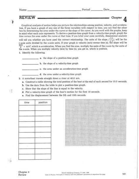 Motion Graph Analysis Worksheet Pro Worksheet