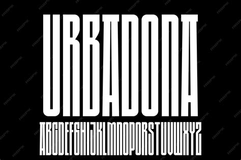 Premium Vector Unique And Bold Display Font Alphabet Vector