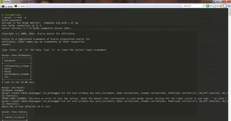 Cara Membuat Database Kasir Tabel Di Laragon Database Mysql
