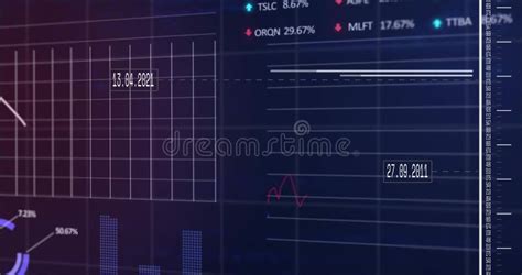 Digital Finance Dashboard Displaying Flat Animated Grid Chart Featuring Floating Date Labels