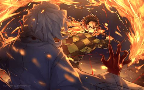 Demon Slayer Hd Backgrounds For Desktop Pixelstalk