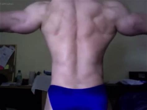Bodybuilders Tight Blue Trunks