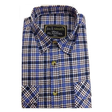 Mens Flannelette Shirt Check 100 Cotton Flannel Vintage Long Sleeve