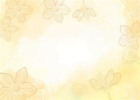 Light Yellow Floral Background Images Free Download On Freepik
