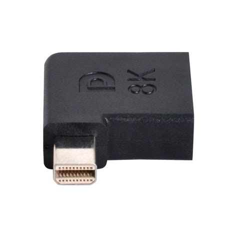JSER Angled Mini DisplayPort 1 4 Male To DP Female 8K 60hz Adapter Ultra HD UHD 4K 144hz 7680