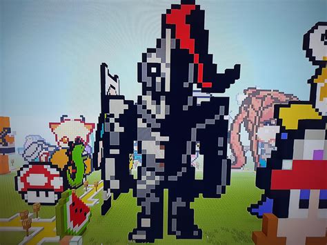 My Armored Undyne Pixel Art R Undertale
