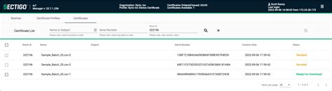 CableLabs PKI Guide To The Sectigo Certificate Portal