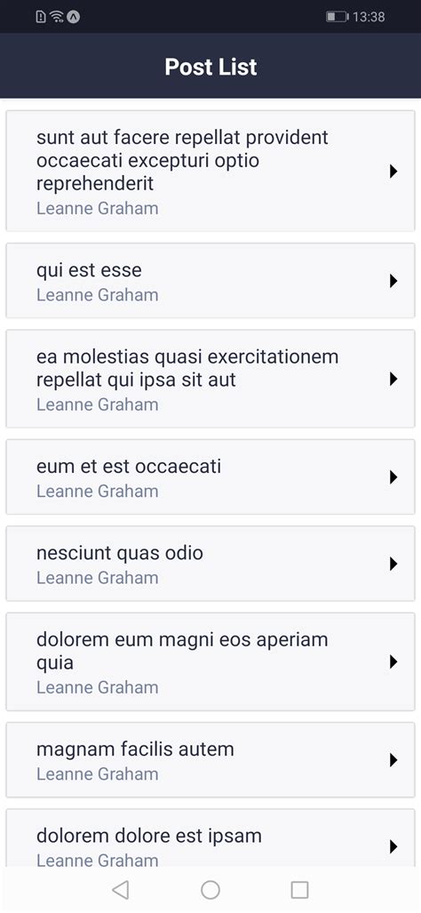 github pedropbazzo react native example react native post list