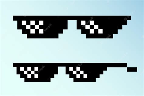 Premium Vector Pixel Glass Meme Boss Glass In Pixel Like A Boss Meme