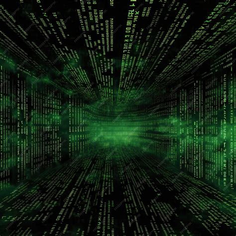 premium ai image digital binary code background