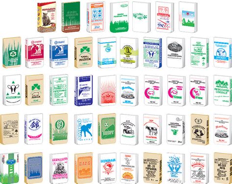 Открытые мешки бумажные для сельскохозяйственной продукции, под ...