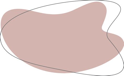 Pastel Organic Shape Abstract Irregular Blot In Minimal Trendy Design