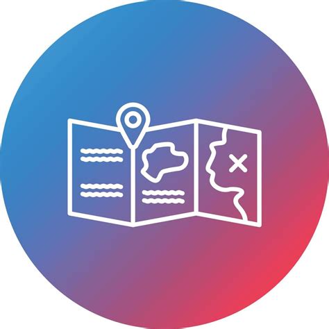 Map Line Gradient Circle Background Icon 16825826 Vector Art At Vecteezy