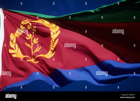 The National Flag Colours Of Eritrea Stock Photo Alamy