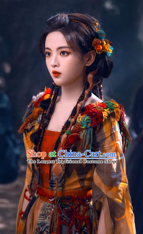 Ancient Chinese Village Girl Dresses Complete Set