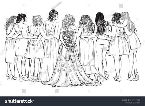 1 506 Bridesmaid Drawing Images Stock Photos Vectors Shutterstock