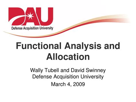 Ppt Functional Analysis And Allocation Powerpoint Presentation Free Download Id788400